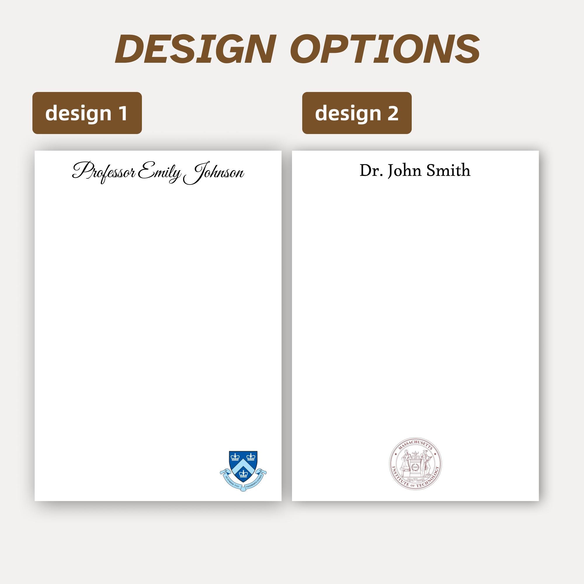 Personalized University Notepad | Custom School Emblem & Logo Notepad ...