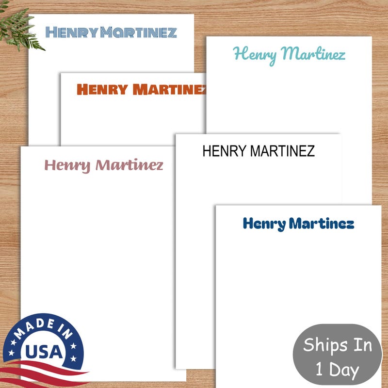 Personalized Notepads - Etsy