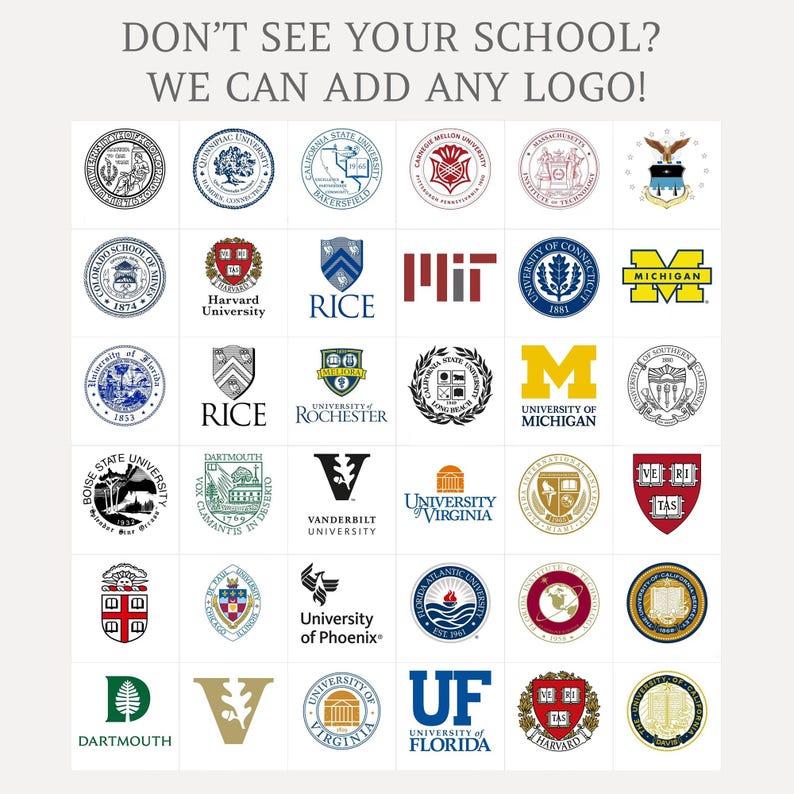 Personalized University Logo Notepad • Custom College Stationery ...