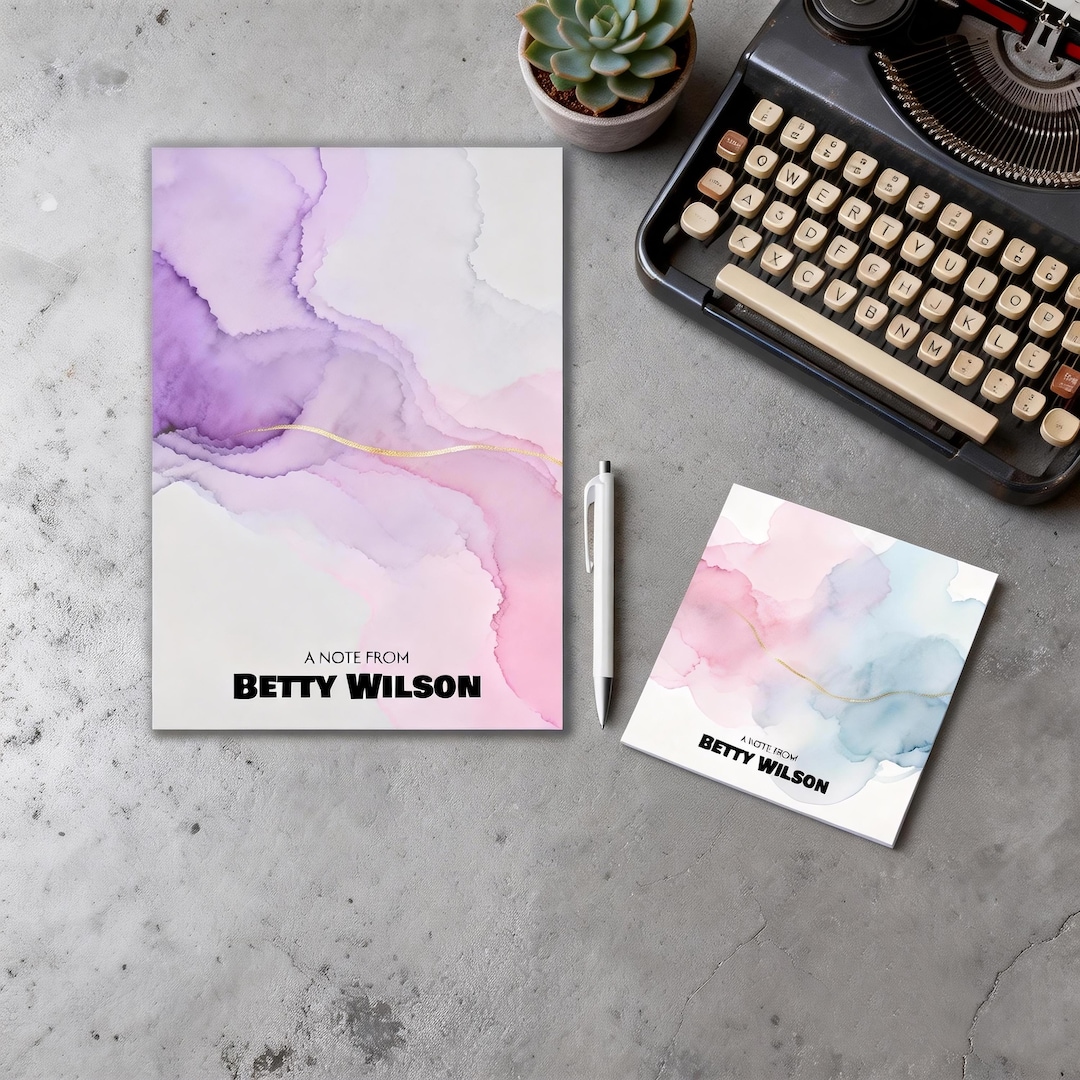 Personalized Note Pads, Custom Notepad, Name Stationery Aesthetic ...