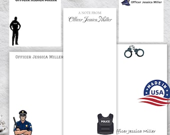 Personalized Law Enforcement Notepad, Gift for Police Officer, Sheriff ...