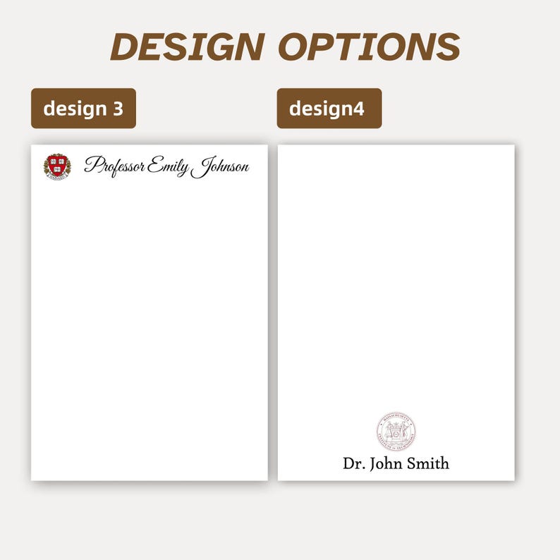 Personalized University Notepad | Custom School Emblem & Logo Notepad ...