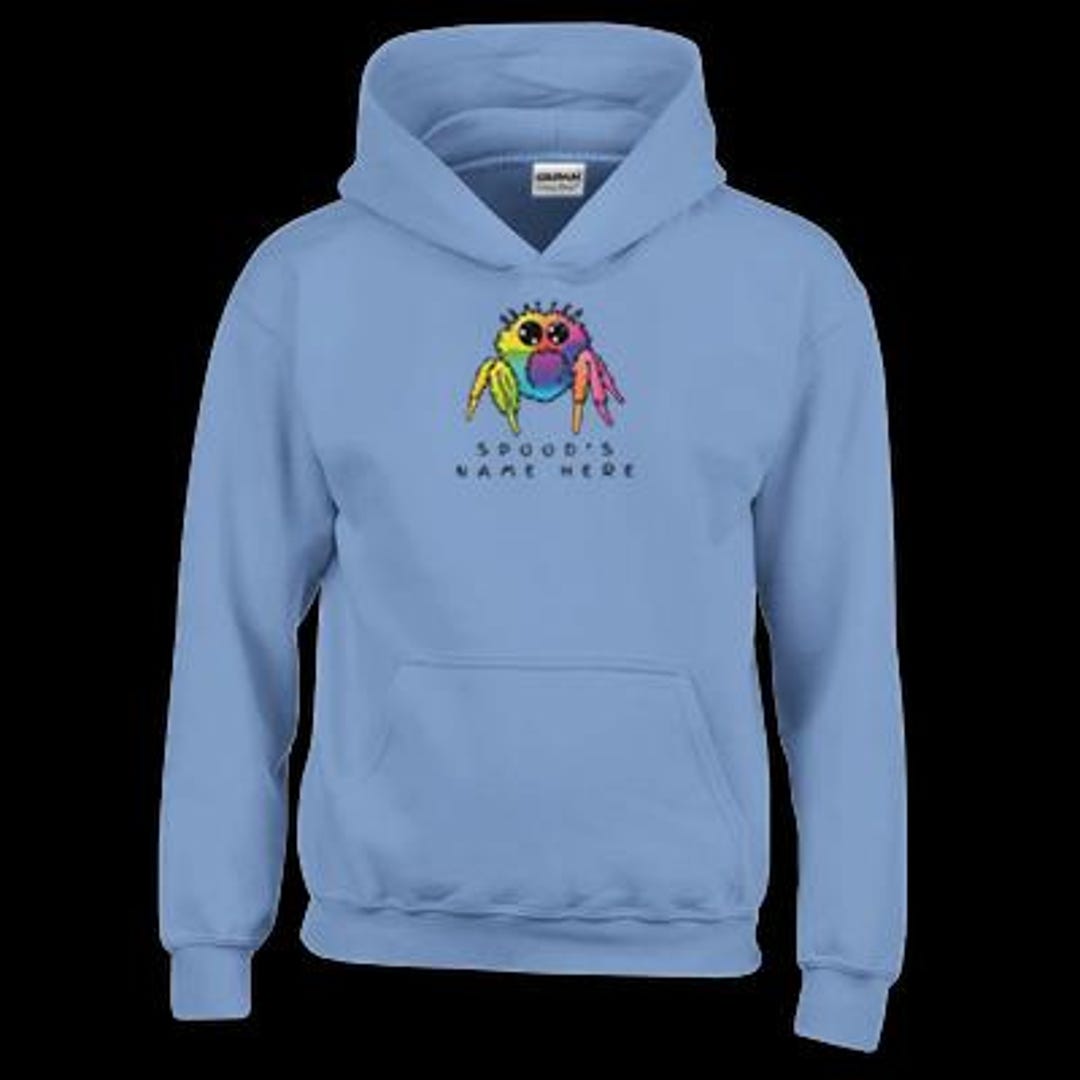 Personalized rainbow Jumping Spider Classic Kids Pullover Hoodie - Etsy