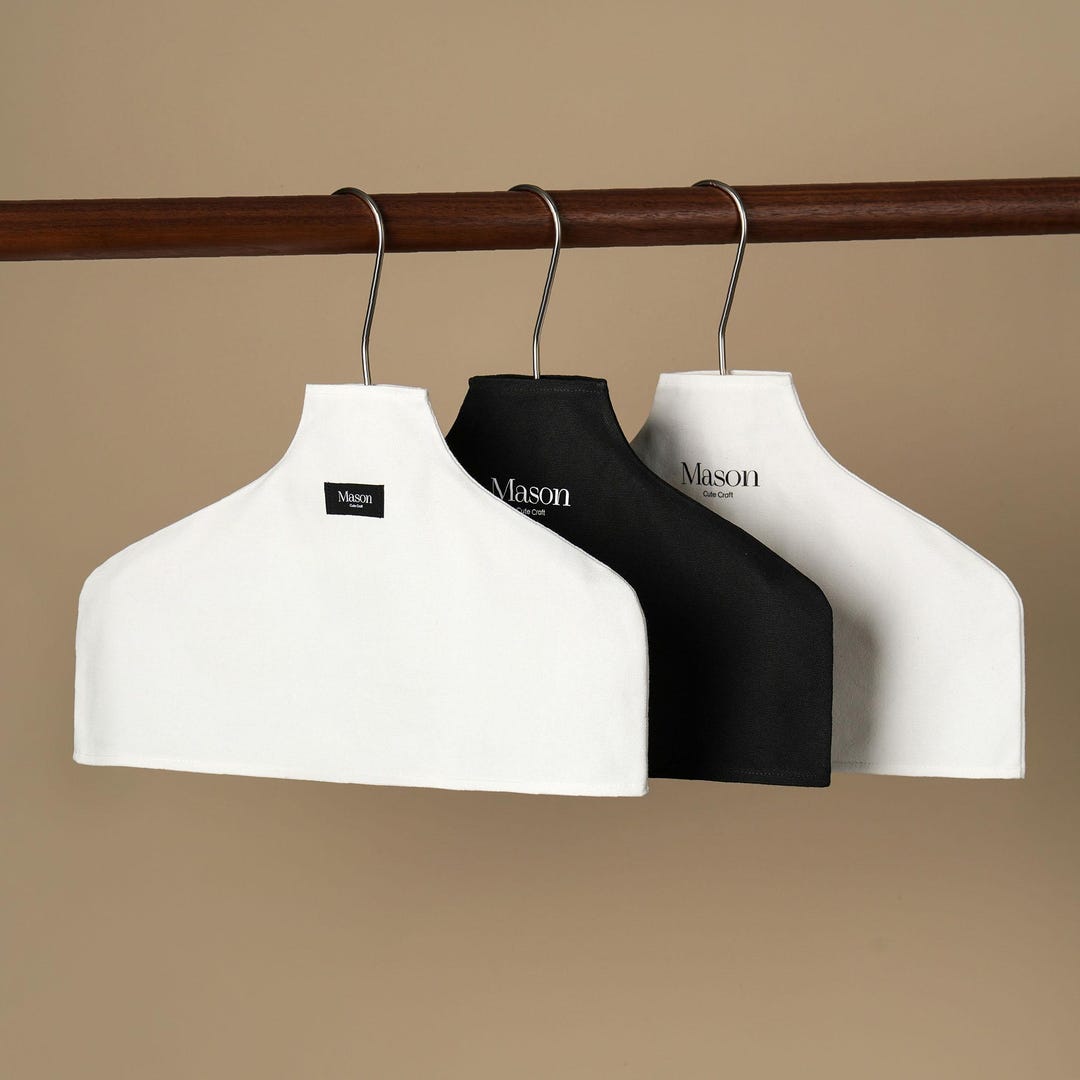 Thick Cotton 12 Ounce Canvas Clothes Hanger Cover: Non-slip, Dust-proof ...