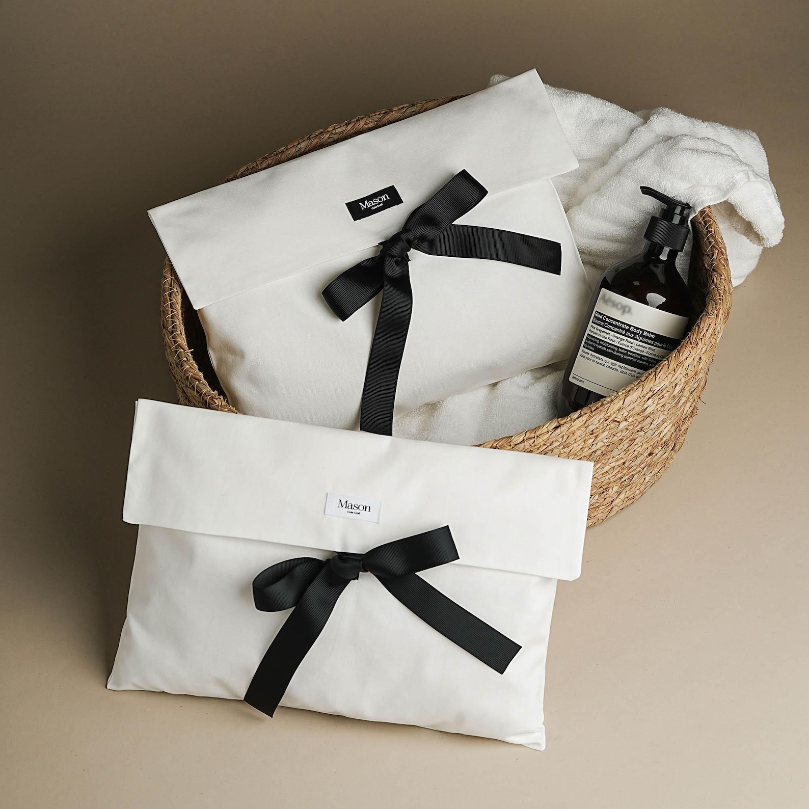 50pcs White Twill Cotton Flap Bags: Personalized Logo, Double Layer ...