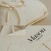 50pcs Beige Organic Linen Dust Bags: Custom Logo Flap Bag With String ...