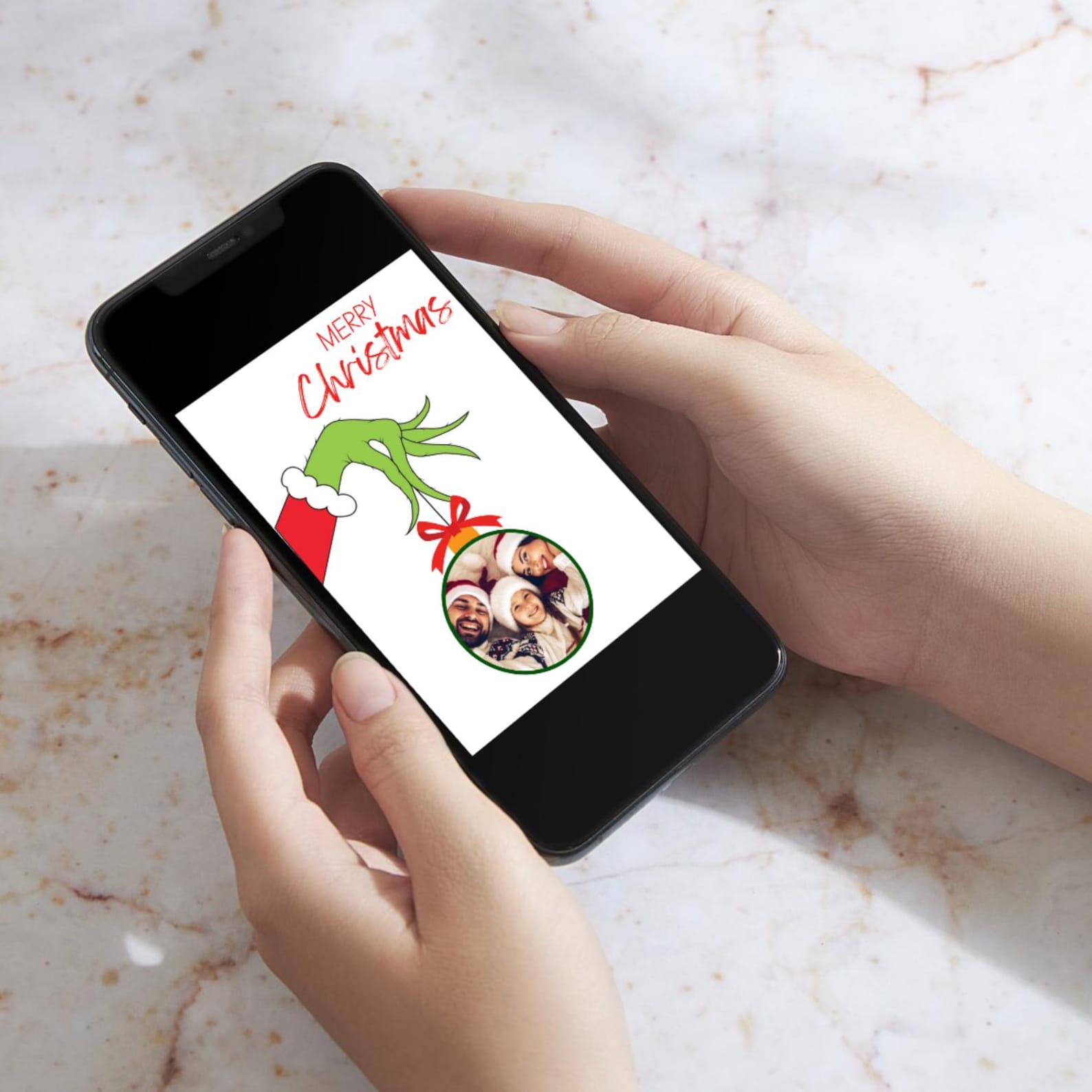 The Grinch Christmas Card, Family Christmas Card, Grinch Template ...