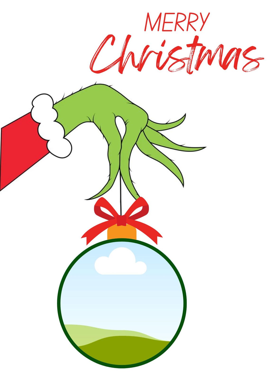 The Grinch Christmas Card, Family Christmas Card, Grinch Template ...