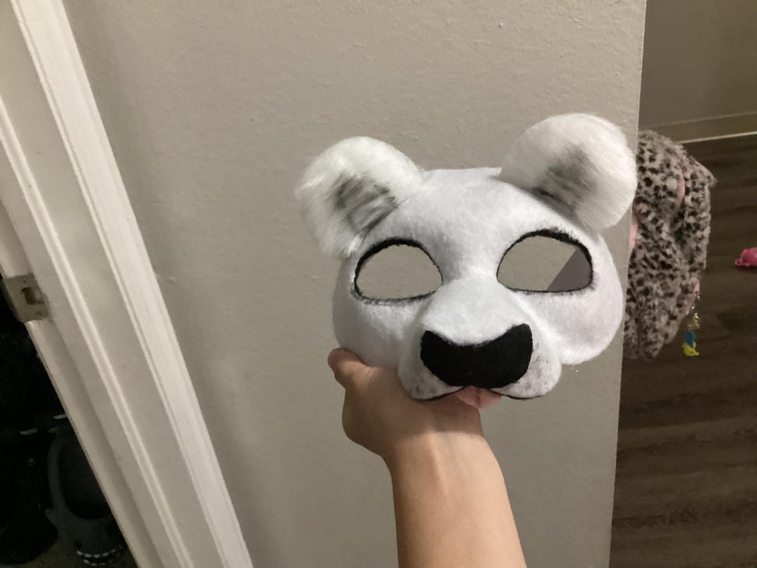 Polar Bear Mask - Etsy
