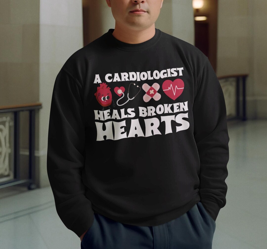 Cute Medicine Sweatshirt Gift for Cardiologist Valentines Day Sweater ...