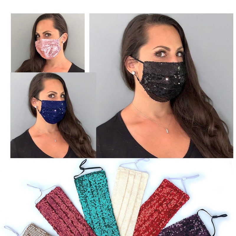 Sequin Mask - Etsy