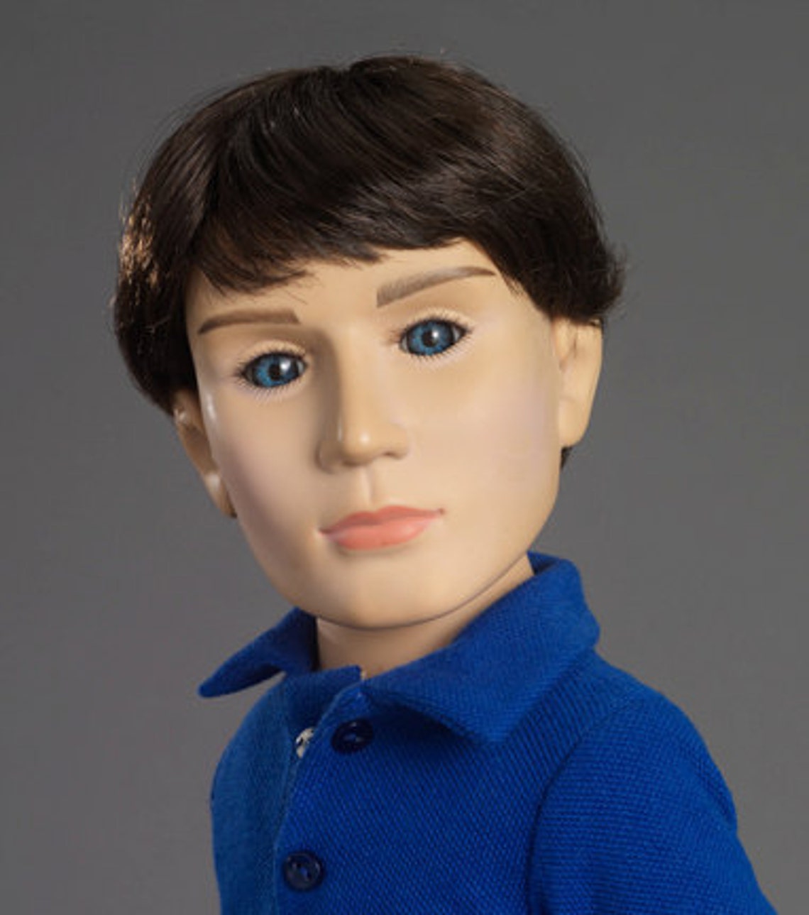Carter 18 Inch Slim All Vinyl Boy Doll in Jeans, Polo Shirt and ...