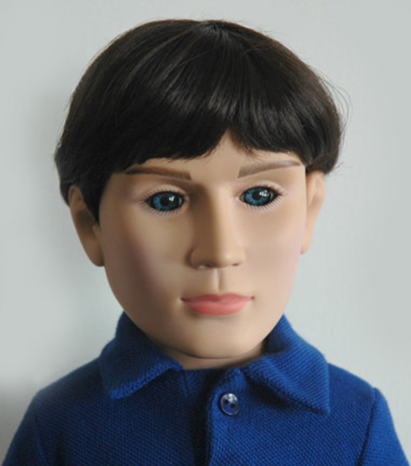 Carter 18 Inch Slim All Vinyl Boy Doll in Jeans, Polo Shirt and ...