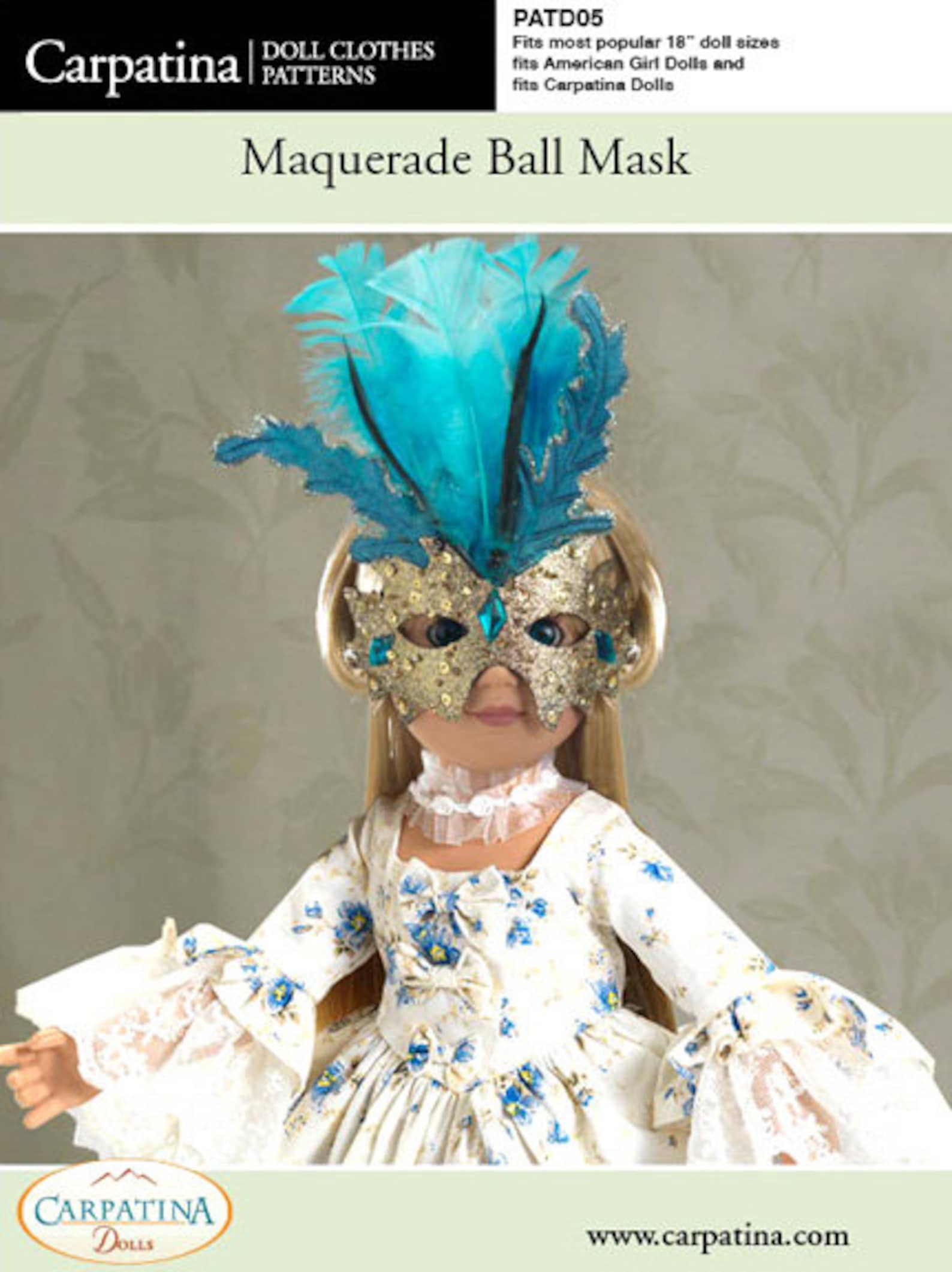 Ball Mask Doll Pattern as Downloadable PDF Fits 18 | Etsy