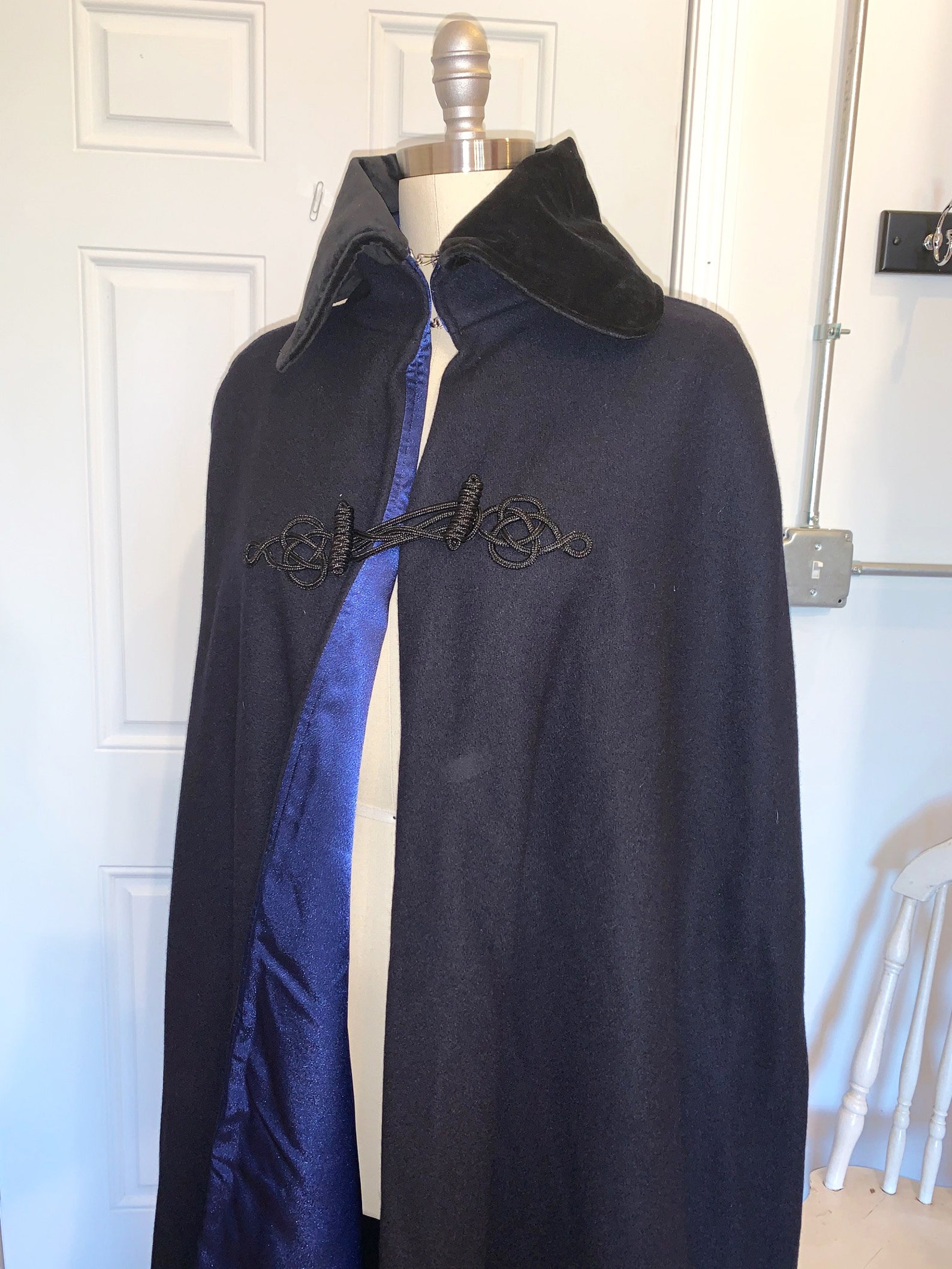 Fdr's Boat Cloak Roosevelt Yalta Naval Black Wool Cape - Etsy