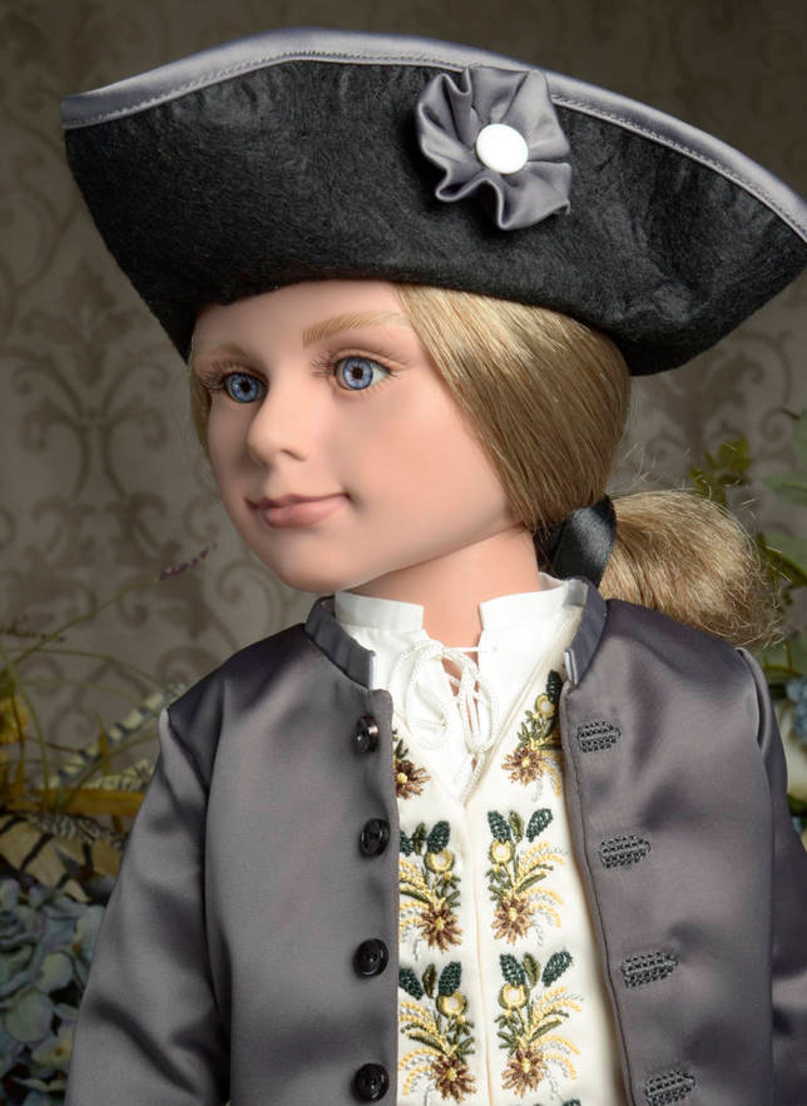James William 18 Inch Colonial Boy Doll With Complete Outfit, Leather ...
