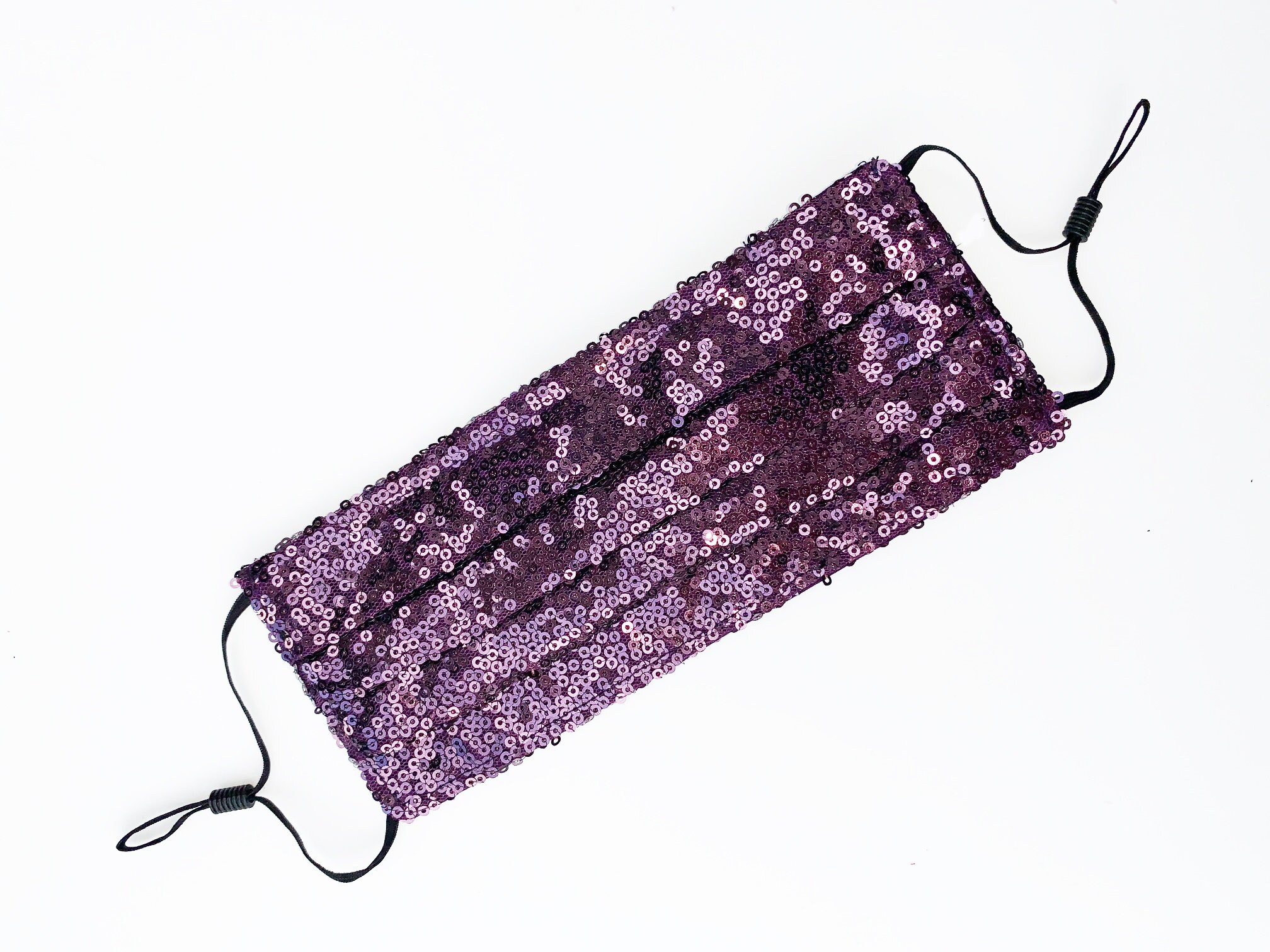 Magenta Purple Sequin Face Mask With 3 Layers Filter Pocket | Etsy