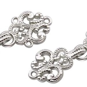 Cloak Cape Small Clasp Closure, Gold and Silver Clasps for Sewing Doll ...