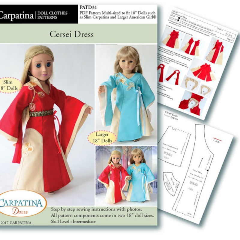 18 in Doll Fantasy Dress - Etsy