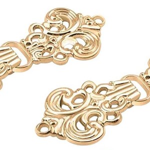 Cloak Cape Small Clasp Closure, Gold and Silver Clasps for Sewing Doll ...