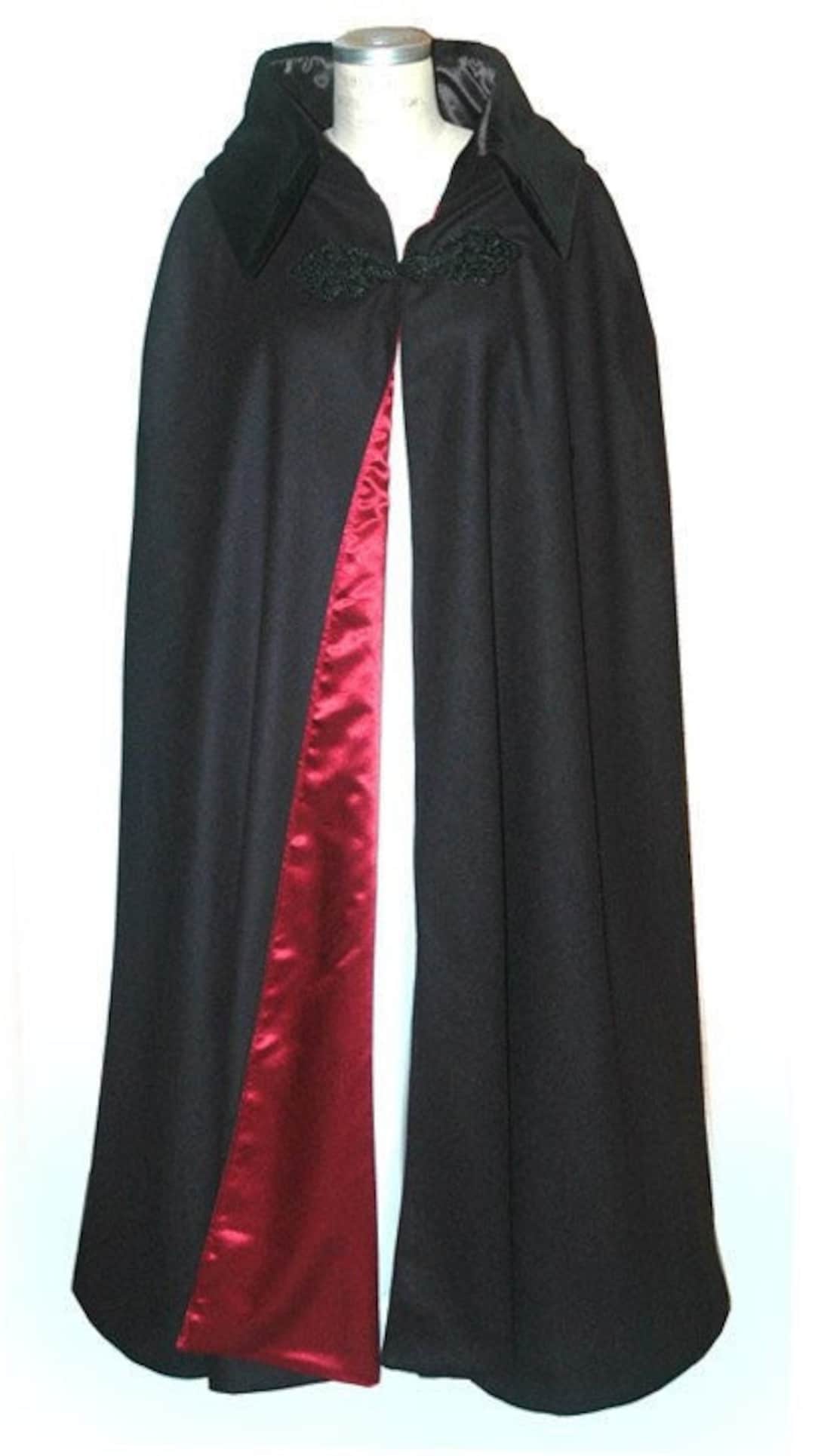 FDR Boat Cloak Naval Black Wool Military Cape With Velvet Collar and ...