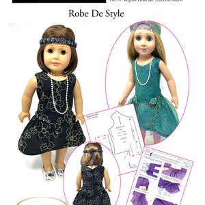 Robe De Style 1920s Doll Dress Sewing Pattern PDF, Multi-sized to Fit ...