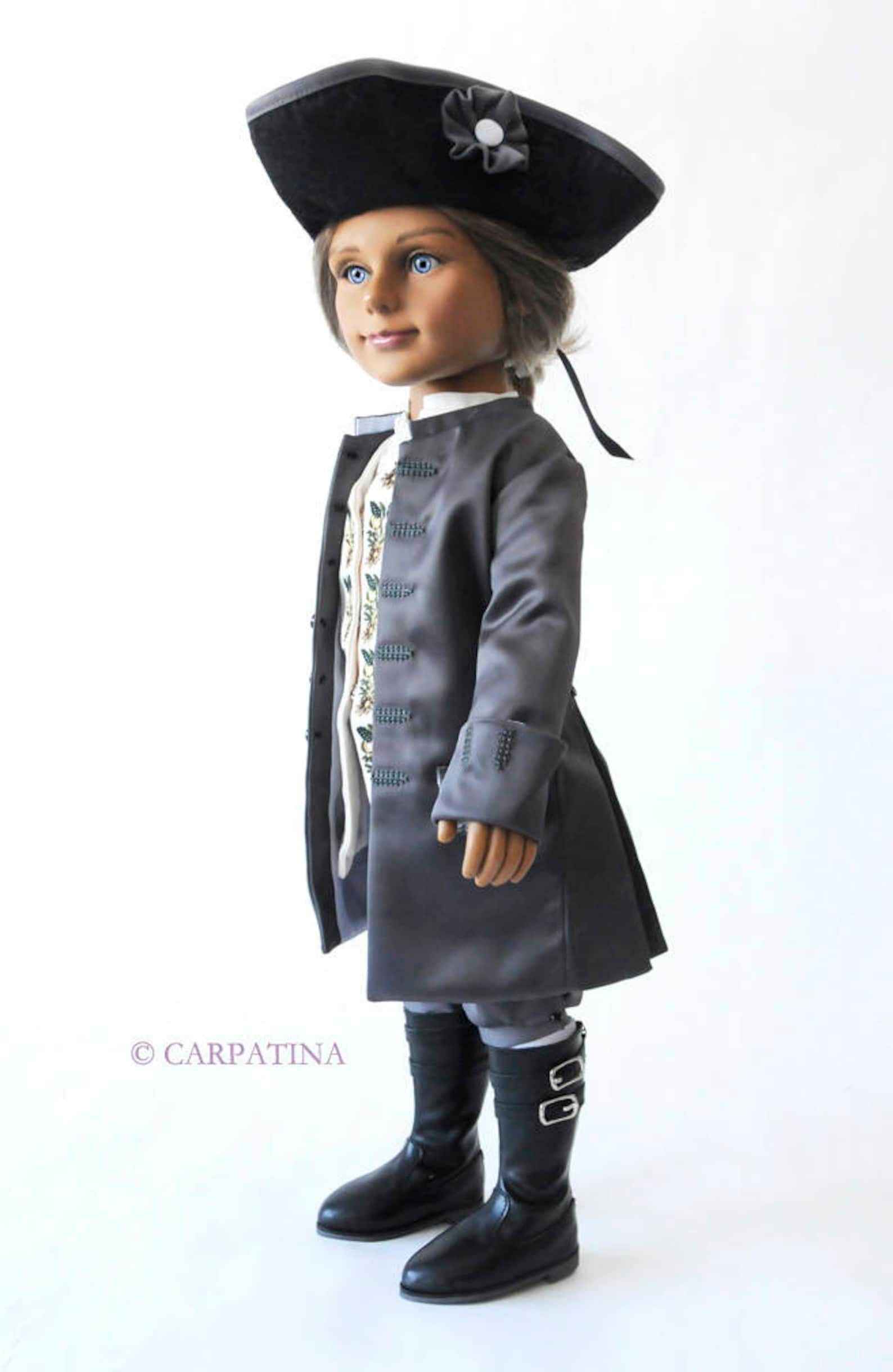 James William 18 Inch Colonial Boy Doll With Complete Outfit, Leather ...
