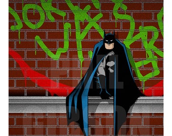 Original Axis Chemicals Art Print Poster Batman | Etsy