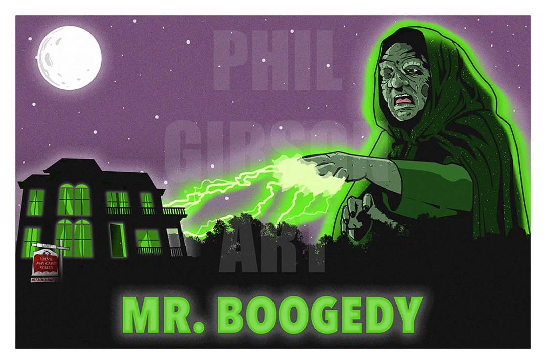 Original Mr. Boogedy Print Halloween Decoration Poster Print Boogedy ...