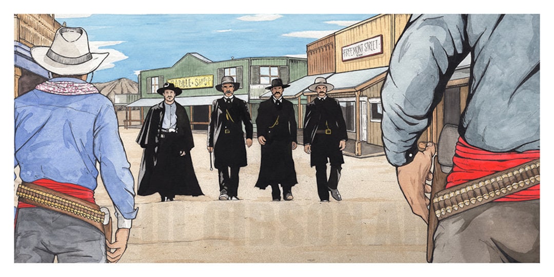 Original gunfight at the O.K. Corral 10 X - Etsy