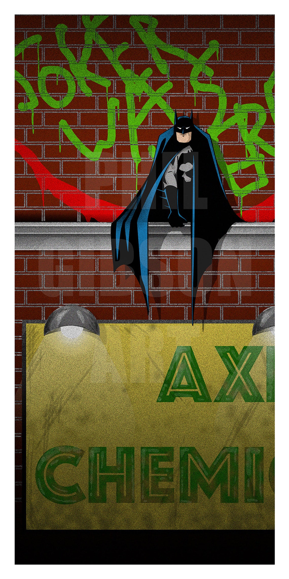 Original axis Chemicals Art Print Poster Batman - Etsy