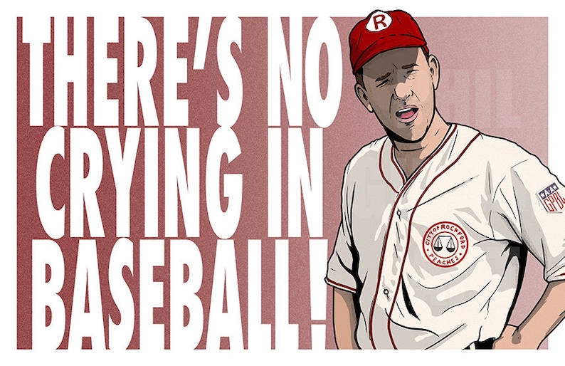 Original no Crying in Baseball 11 X - Etsy