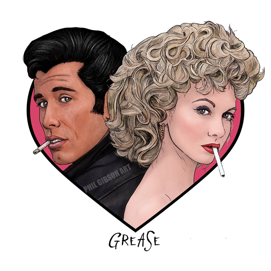 Original "summer Lovin" Grease Art Print Poster - Etsy