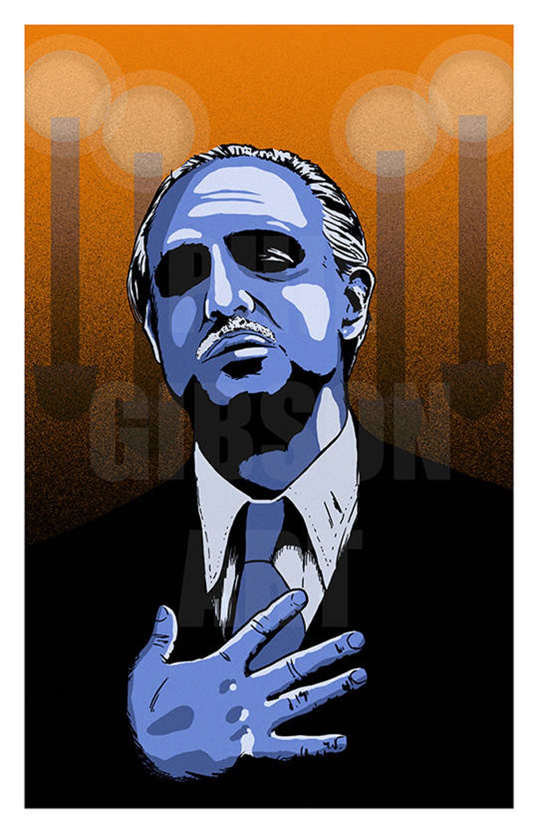 Original the Don Art Print 11 X 17 Movie Poster the Godfather - Etsy