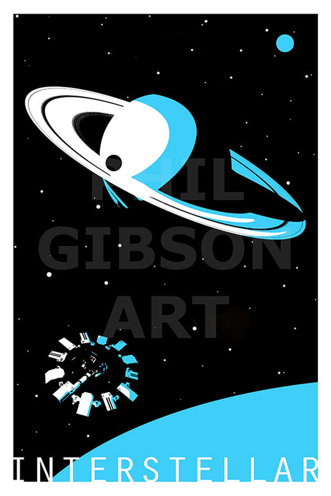 Original Interstellar Art Print Movie Poster - Etsy