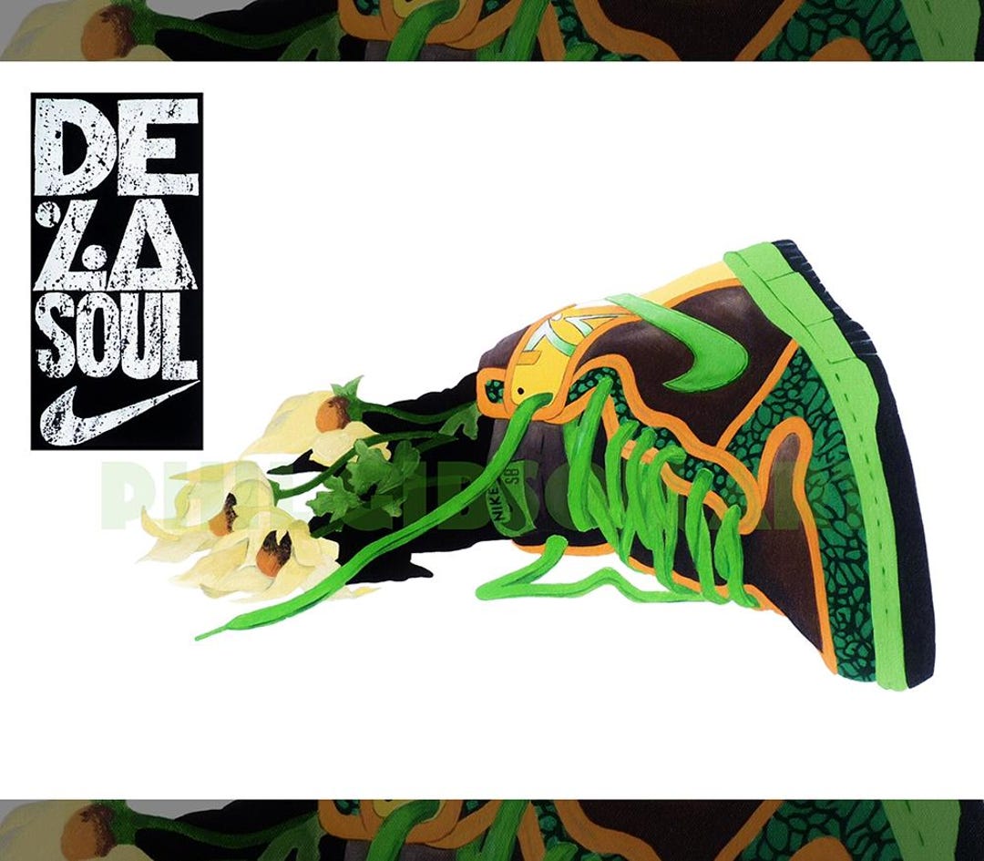 Original Nike "de La Sole" De La Soul Hip Hop Sneaker 12" X 16" Art ...