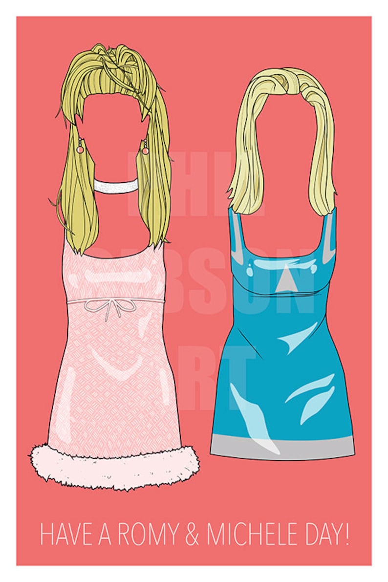 Original Romy and Michele's High School Reunion Art Print Poster - Etsy