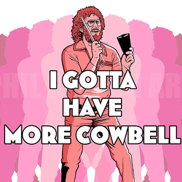 More Cowbell Poster - Etsy