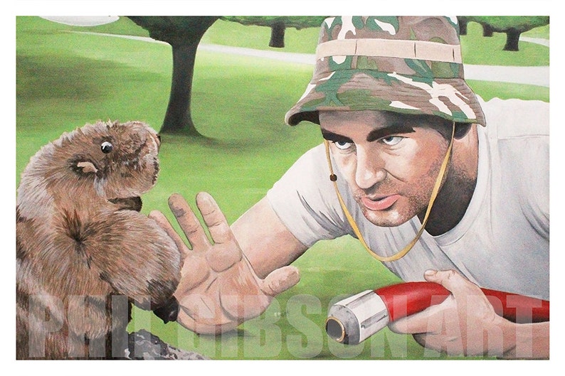 Original "au Revoir Gopher" Caddyshack Art Print Movie Poster - Etsy