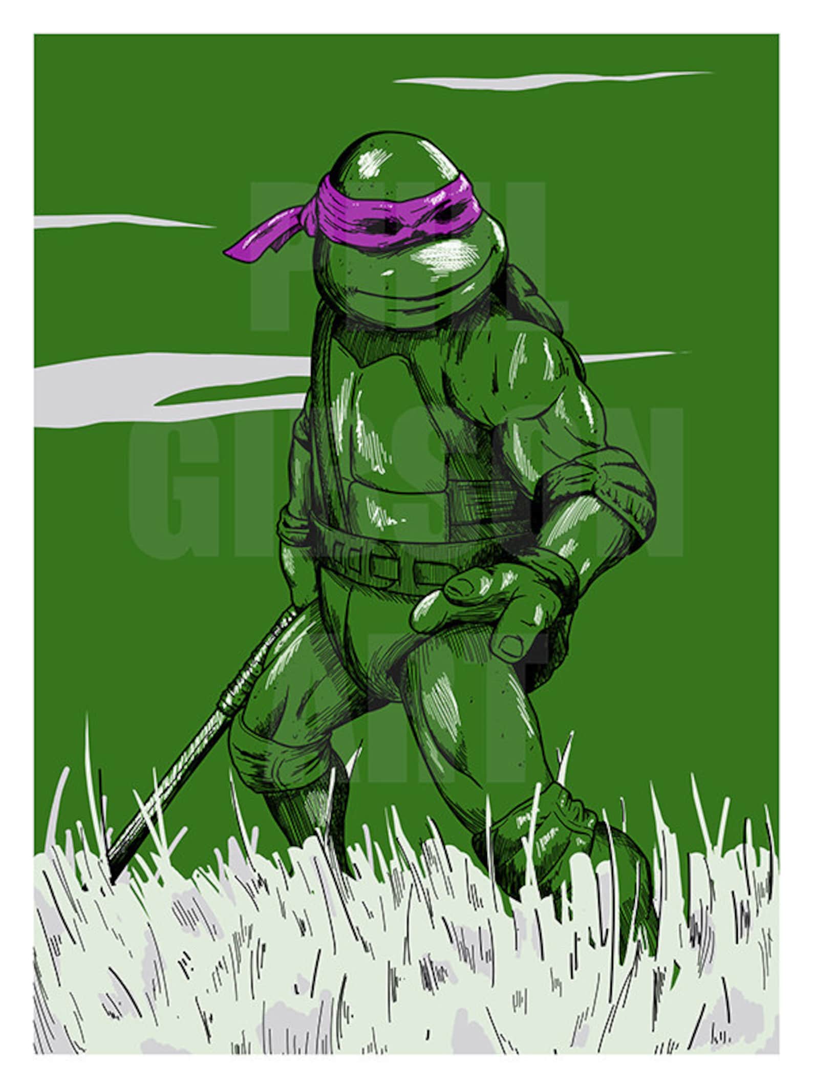 Original "donny" Donatello Art Print Teenage Mutant Ninja Turtles Comic ...