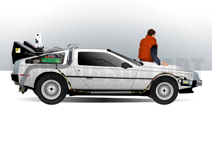 Original if You're Going to Build a Time Machine Art Print Poster Back ...
