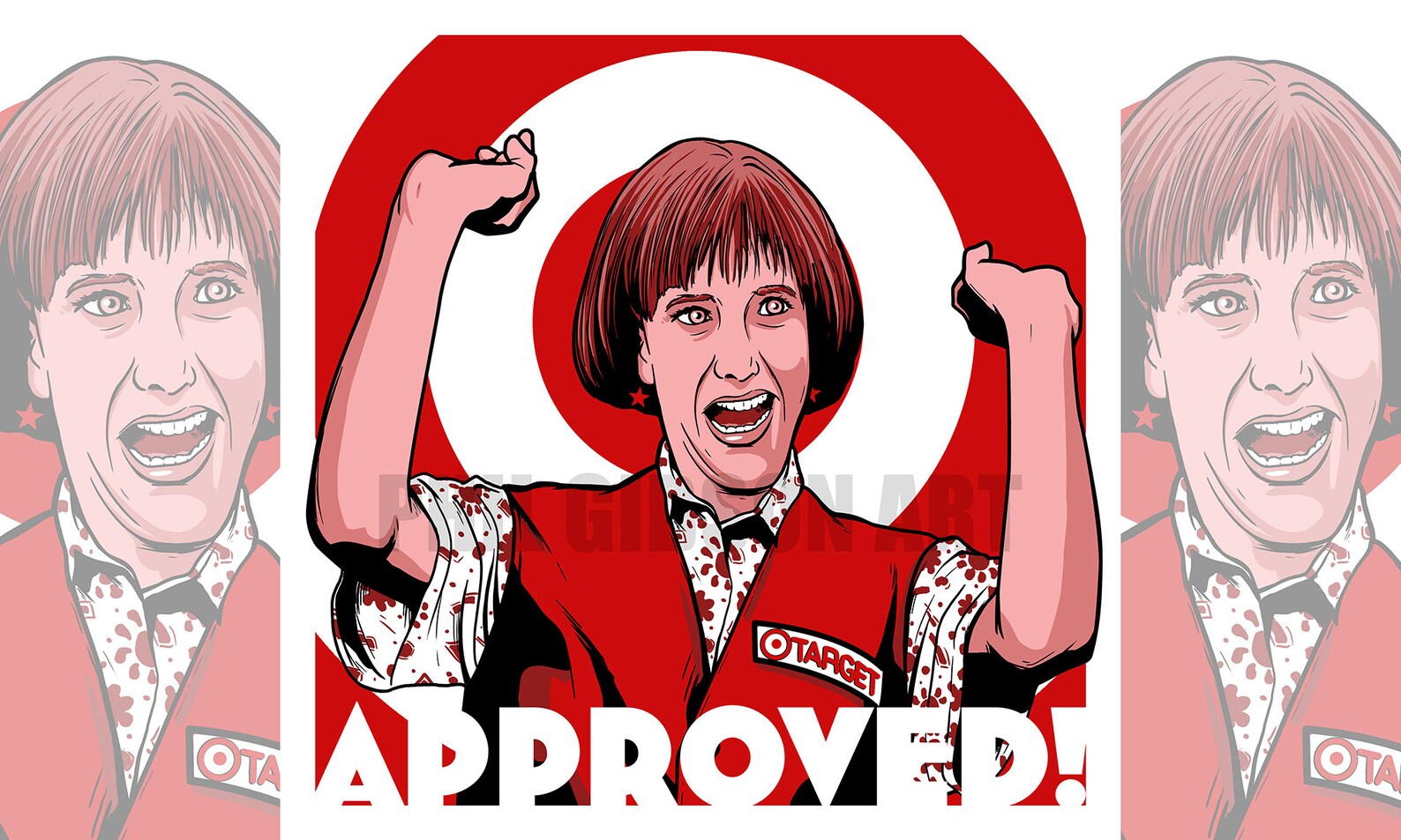 Original Approved Target Lady Art Print Poster | Etsy