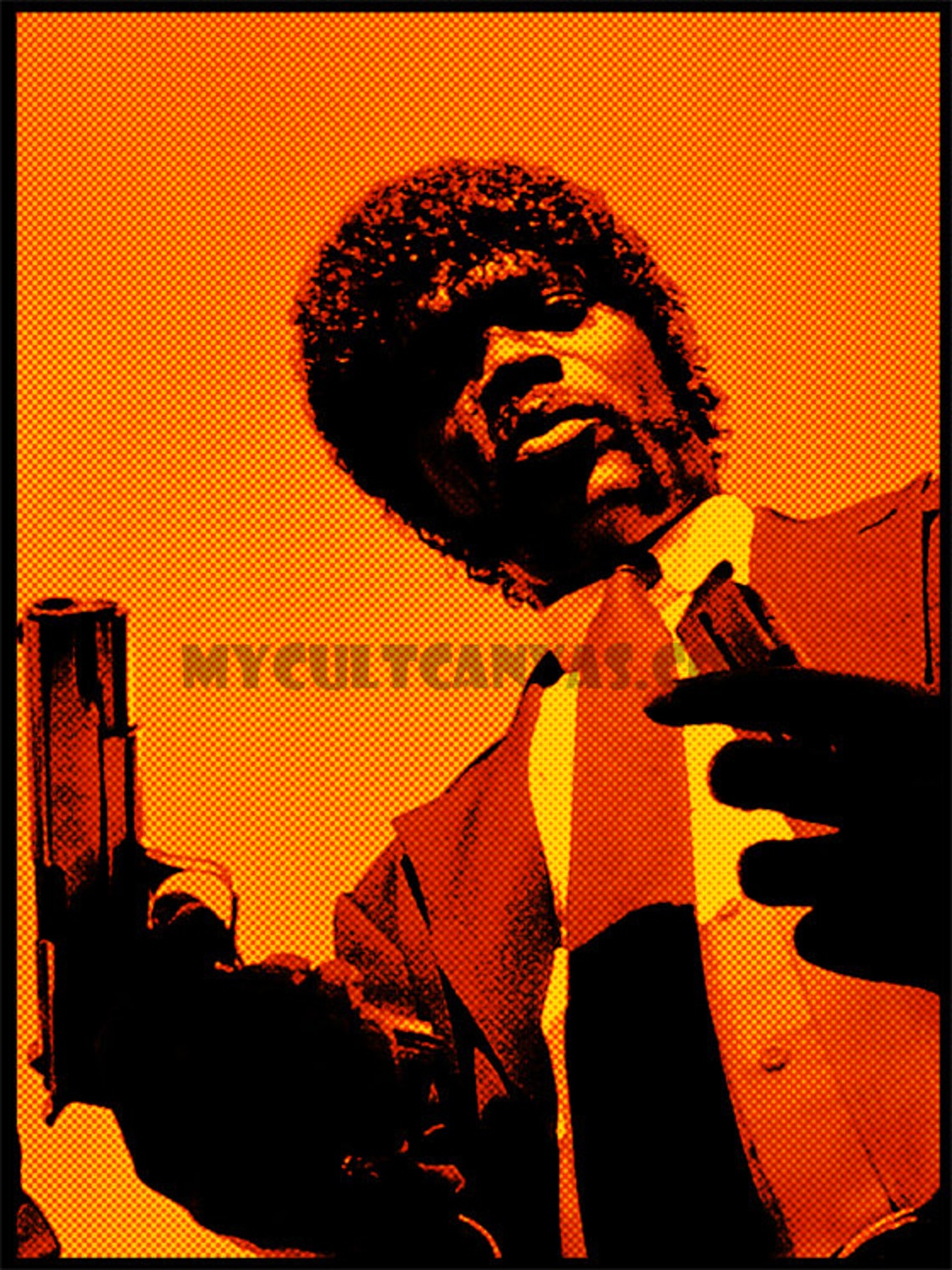 Original Pulp Fiction "jules" Art Print Samuel L Jackson Movie Poster ...