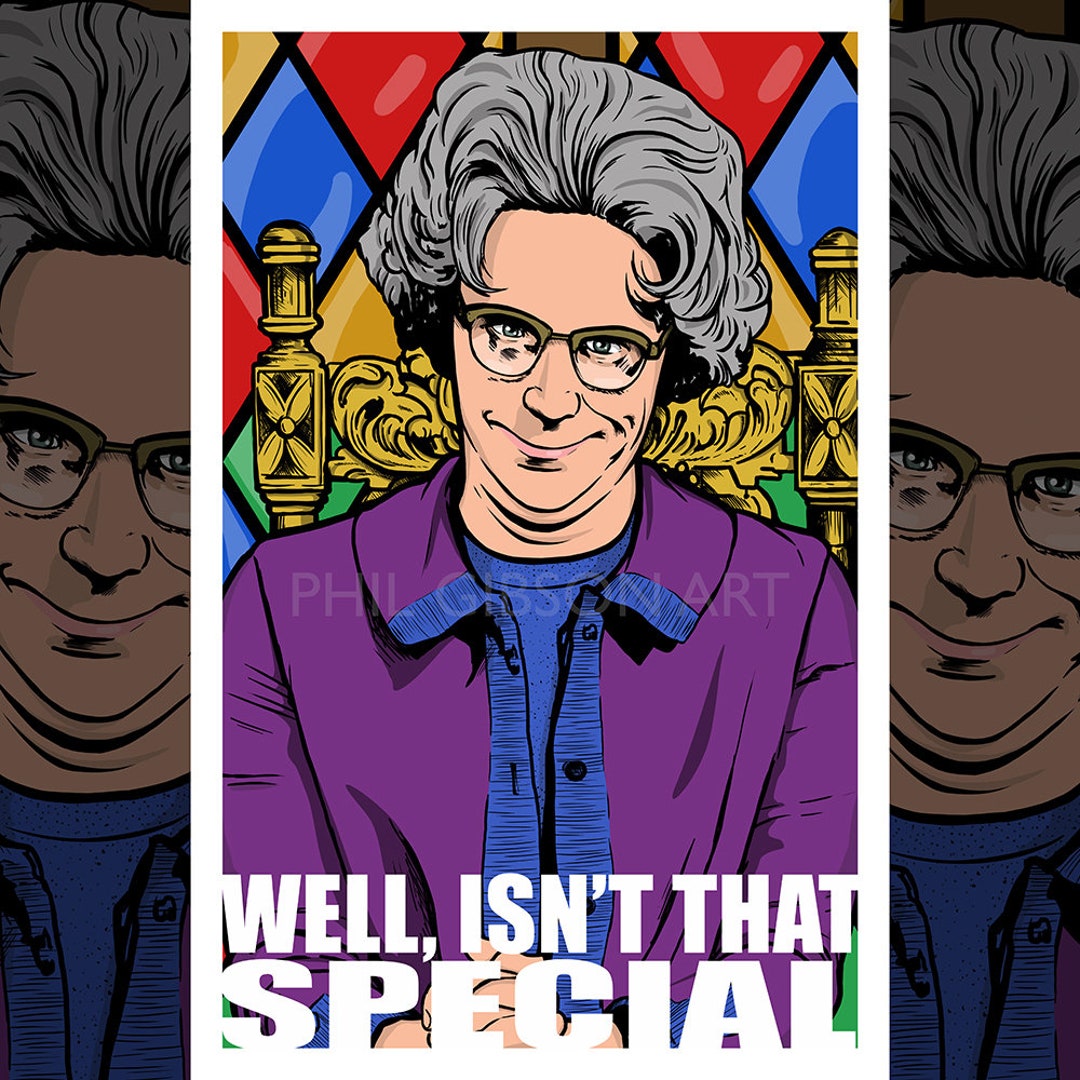 Original "well, Isn't That Special" Church Lady Art Print SNL Saturday ...
