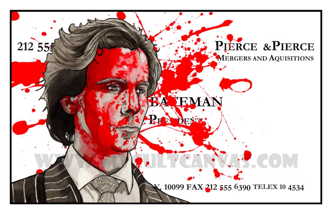 Original American Psycho it's Called Bone Patrick Bateman Art Print Axe ...