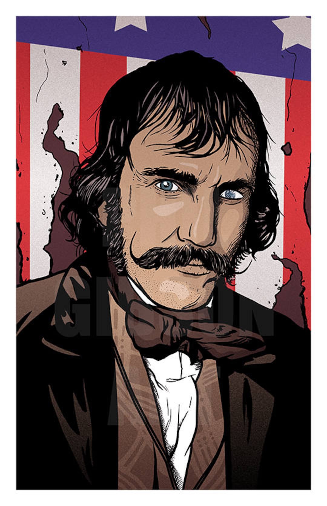 Original "native" Bill the Butcher Gangs of New York 11" X 17" Art ...