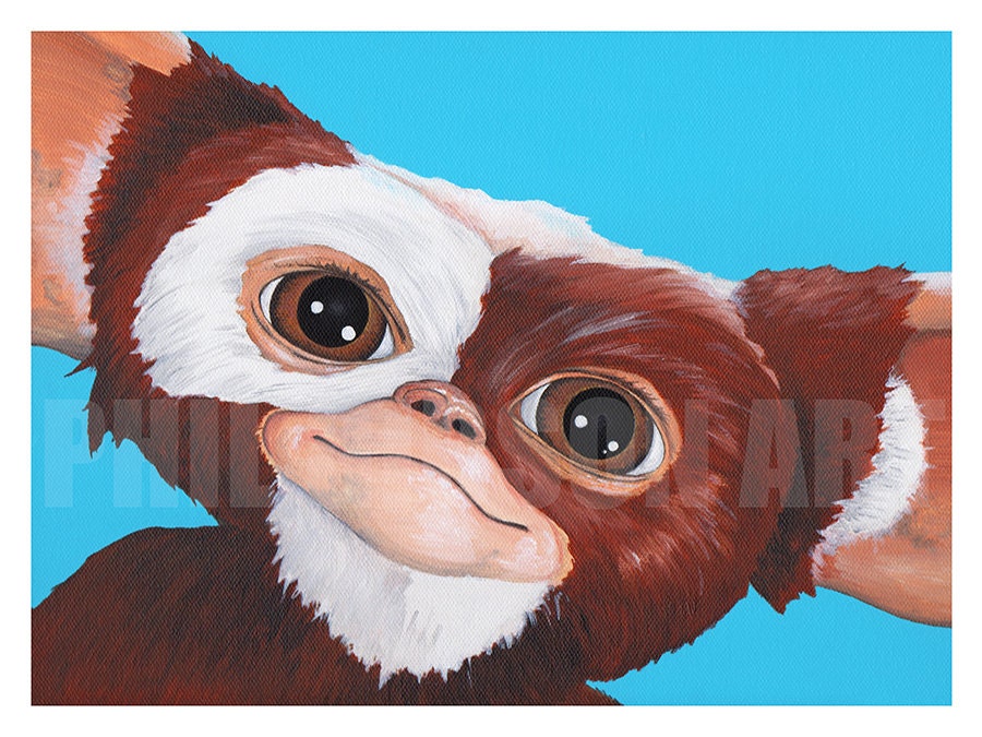 Original Gizmo 12 X 16 Art Print Mogwai Gremlins Poster - Etsy