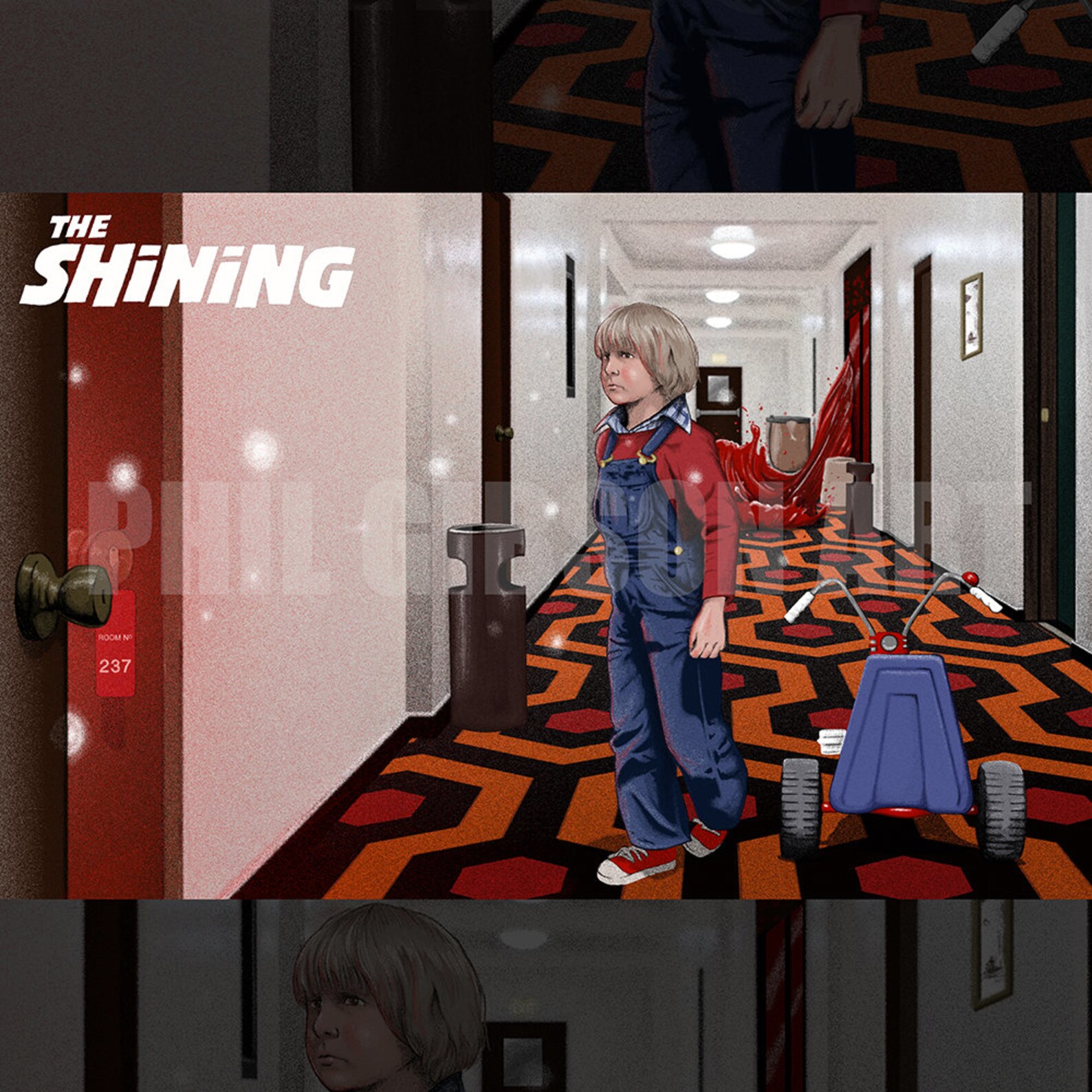 Original "room 237" Giclée Art Print Horror Movie Poster the Shining - Etsy