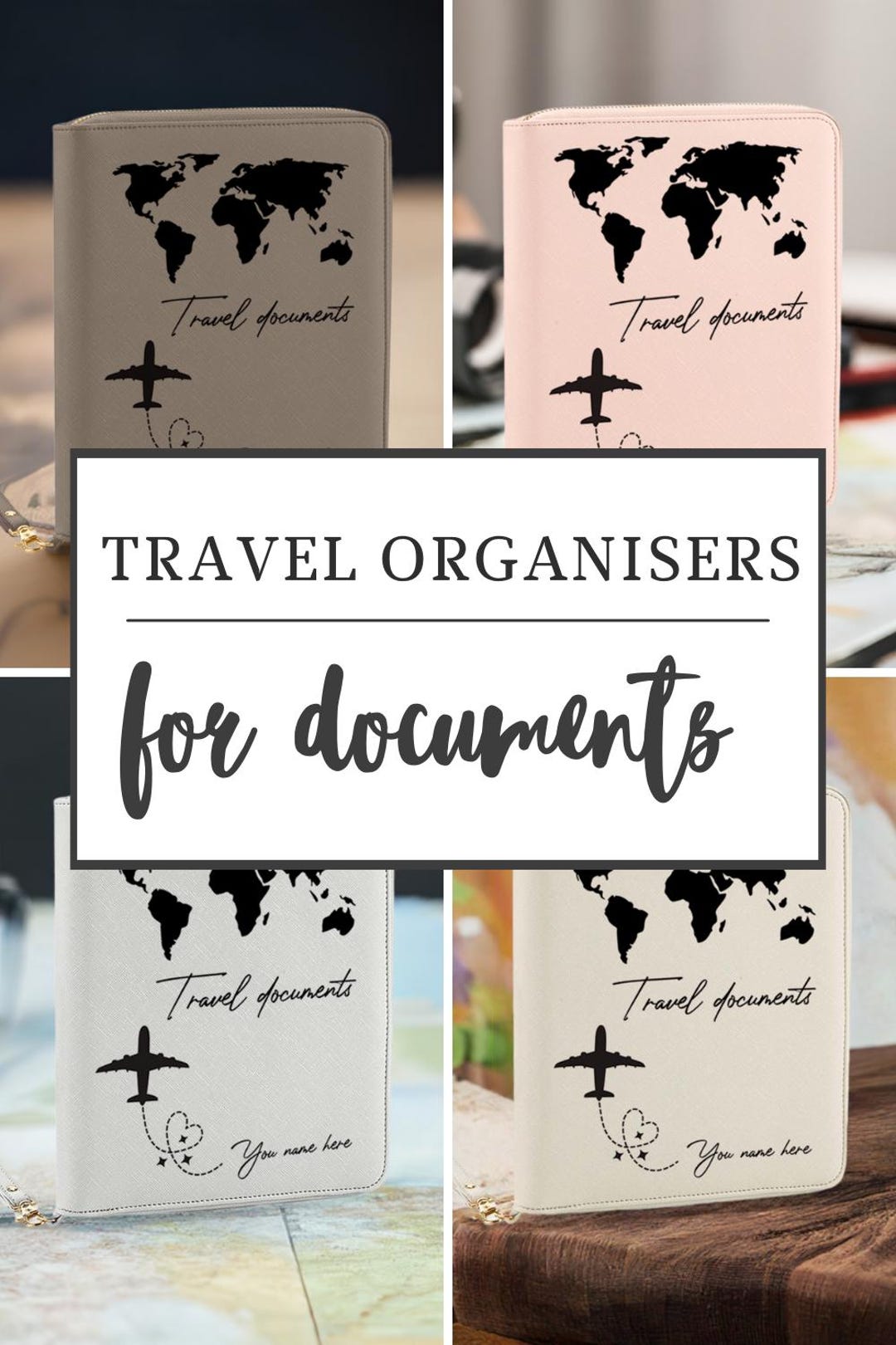 Custom Travel Document Organiser Ideal Gift for Travellers - Etsy