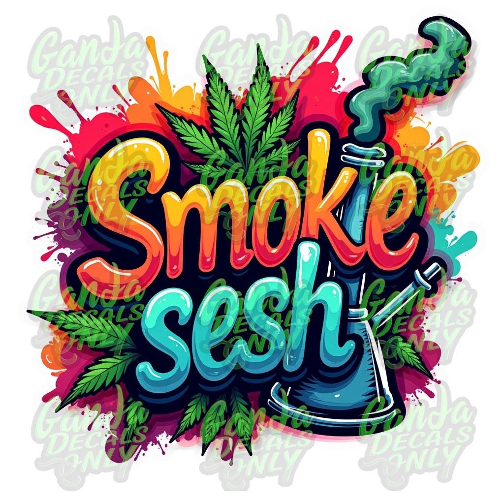 Smoke Sesh Die Cut Sticker - Etsy